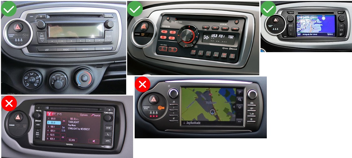 Autoradio Gps Toyota Yaris de 2011 à 2014