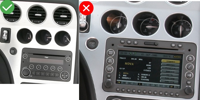 Autoradio Gps Alfa Roméo Spider depuis 2006